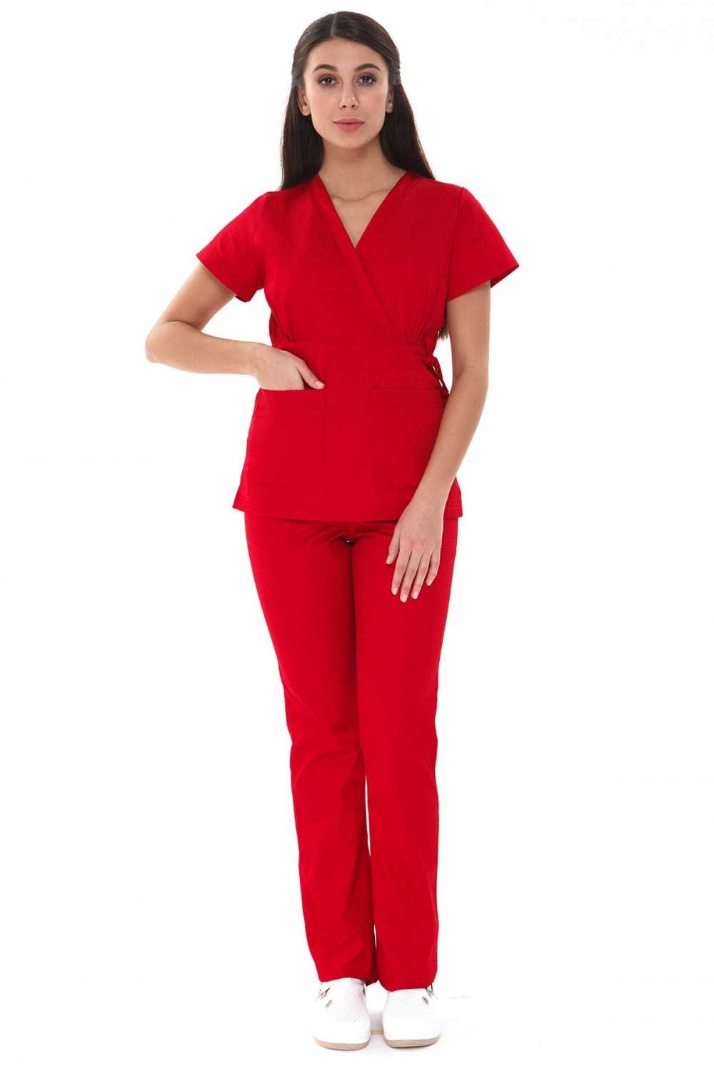 Costum Medical 1981 Rosu Dama